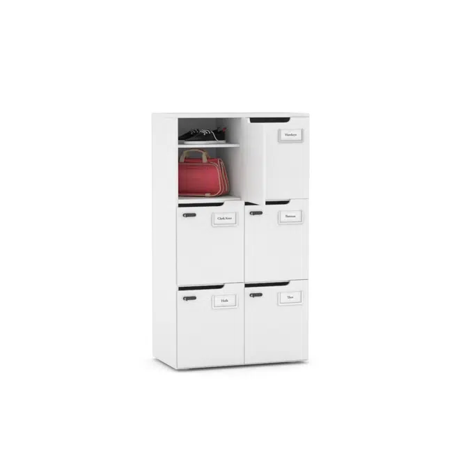 Objetos BIM - ¡Descarga gratis! Cube Locker 4 Tier 2 Across | BIMobject