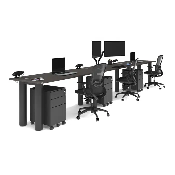 Objetos BIM - ¡Descarga gratis! Quadro Cylinder 3PRun Workstation | BIMobject