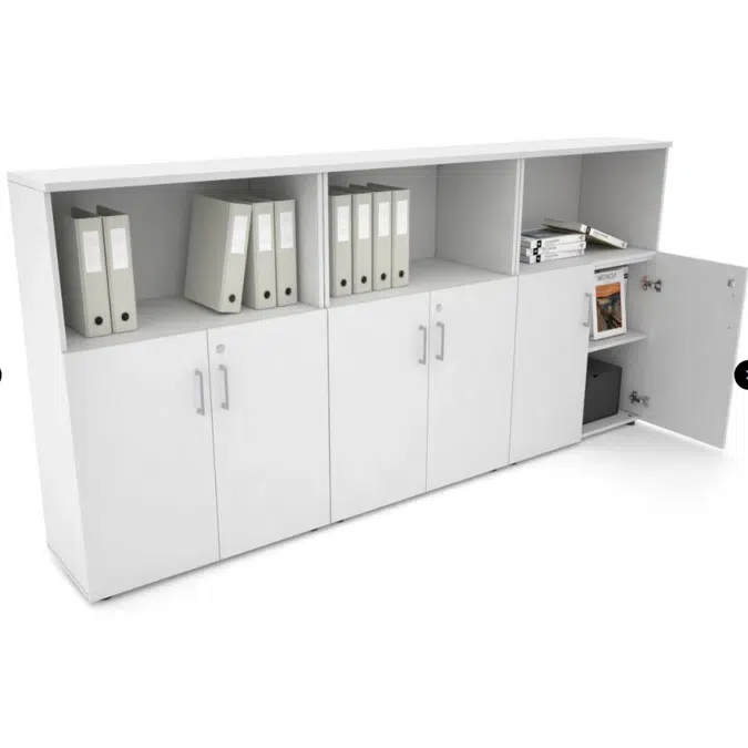 BIM objects - Free download! Uniform Medium Storage Cupboard with Small ...