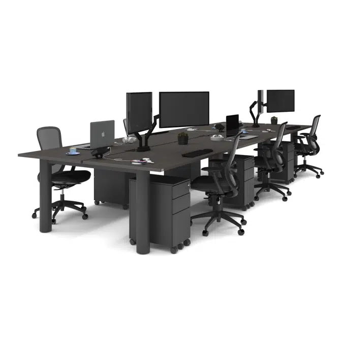 BIM objects - Free download! Quadro Cylinder 6P Workstation | BIMobject