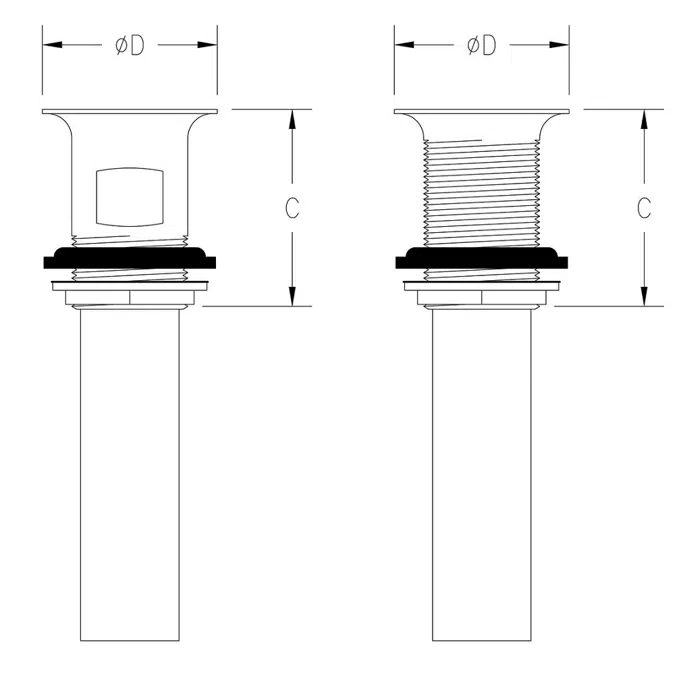 BIM objects - Free download! Z8743 Solid Top, Open-Grid P.O. Plugs ...