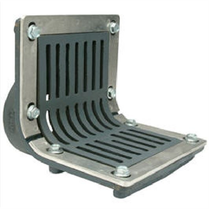 BIM objects - Free download! Z187-FG Scupper Drain with Flush Grate ...