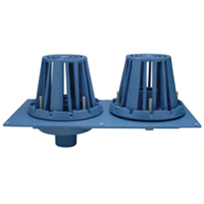 BIM objects - Free download! RD2130 Combination Roof Drain and Overflow ...