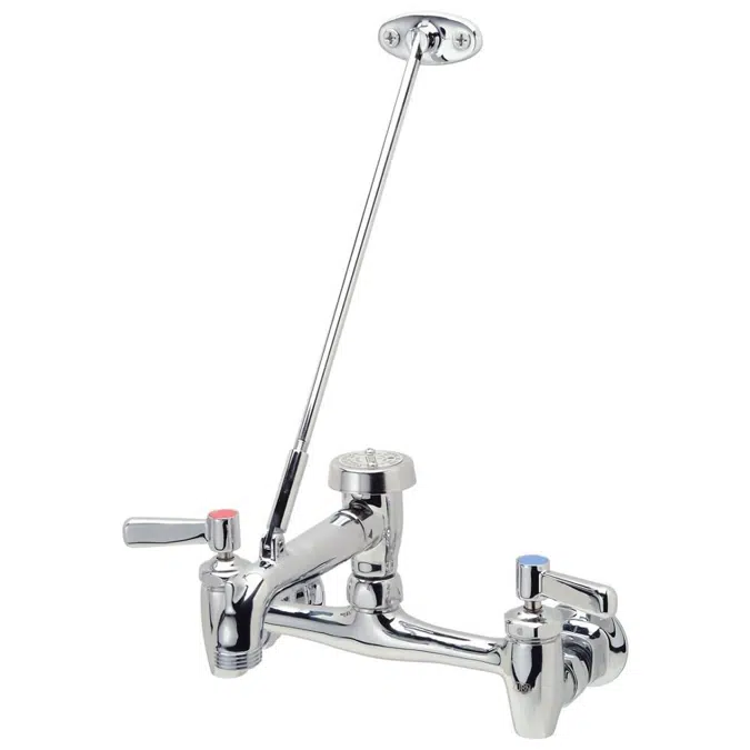 BIM objects - Free download! Z843M1 Wall-Mount, Sink Faucet with 6 ...