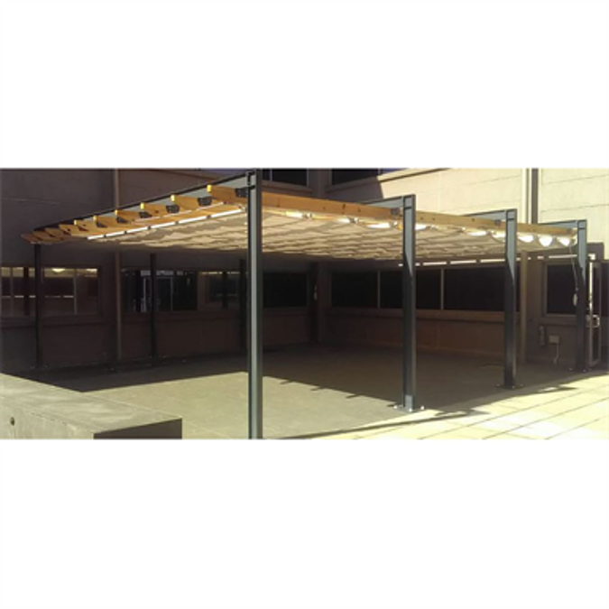 BIM objects - Free download! Retractable Pergola | BIMobject