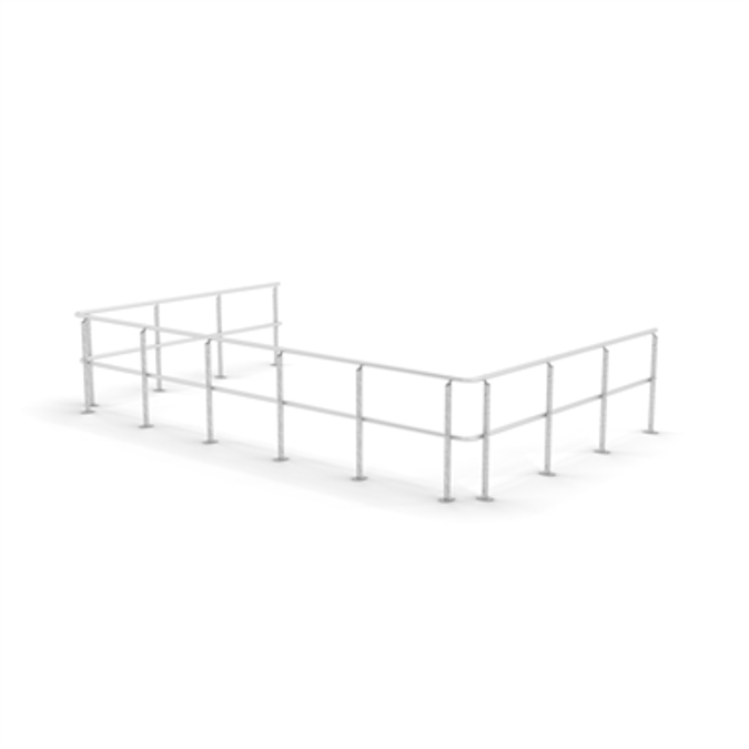 BIM objects - Free download! Sectional Railing Intermediate rail Top ...