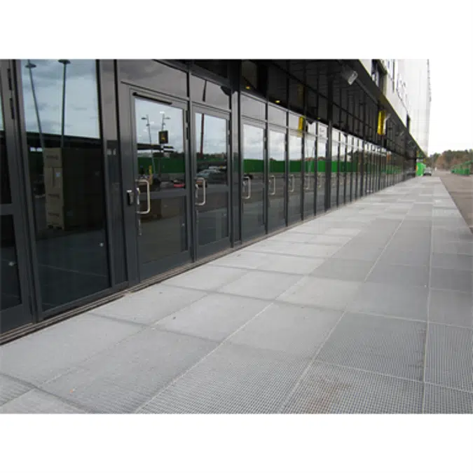 BIM objects - Free download! Entrance grating A22x22, Z-frame, Embedded ...