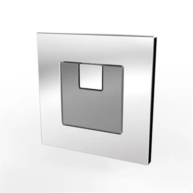 BIM objects - Free download! Piazza Polished Chrome Flush Button ...