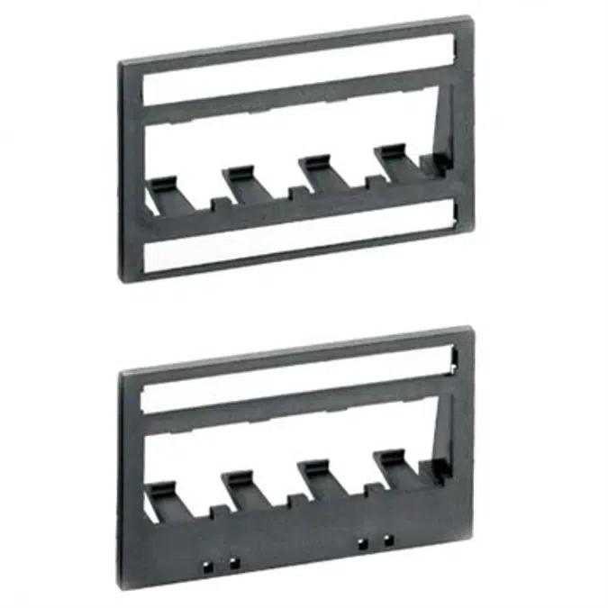 BIM objects - Free download! Patch Panel Faceplate with One or Two ...