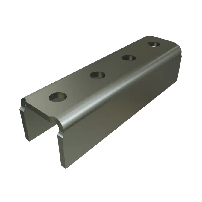 BIM objects - Free download! P1377 thru P5577 - 4 Hole U-Shaped Splice ...