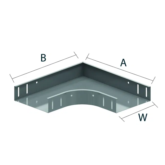BIM objects - Free download! Horizontal bend 90° - B90 | BIMobject