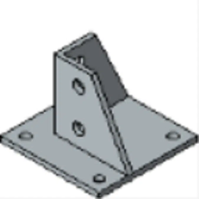 BIM objects - Free download! Post Base – General Fittings - P1887 ...