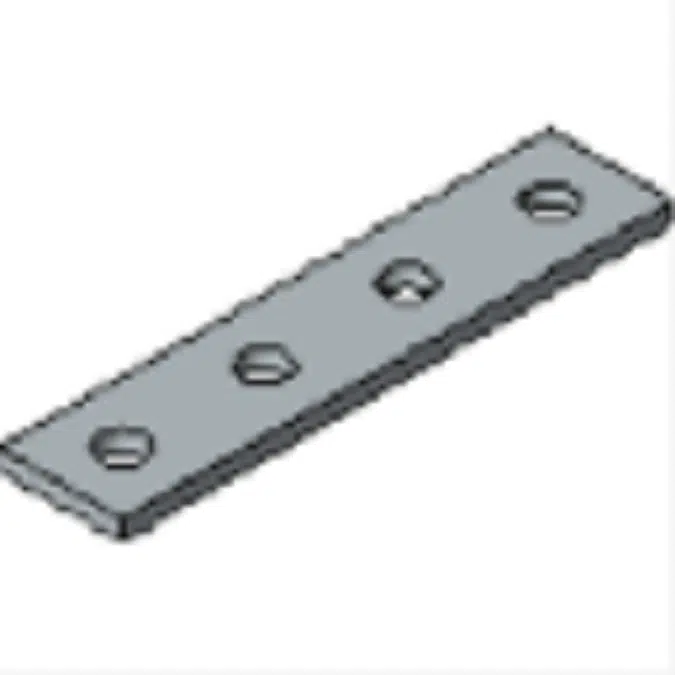 BIM objects - Free download! 4 Hole, Flat Plate Fitting – General ...