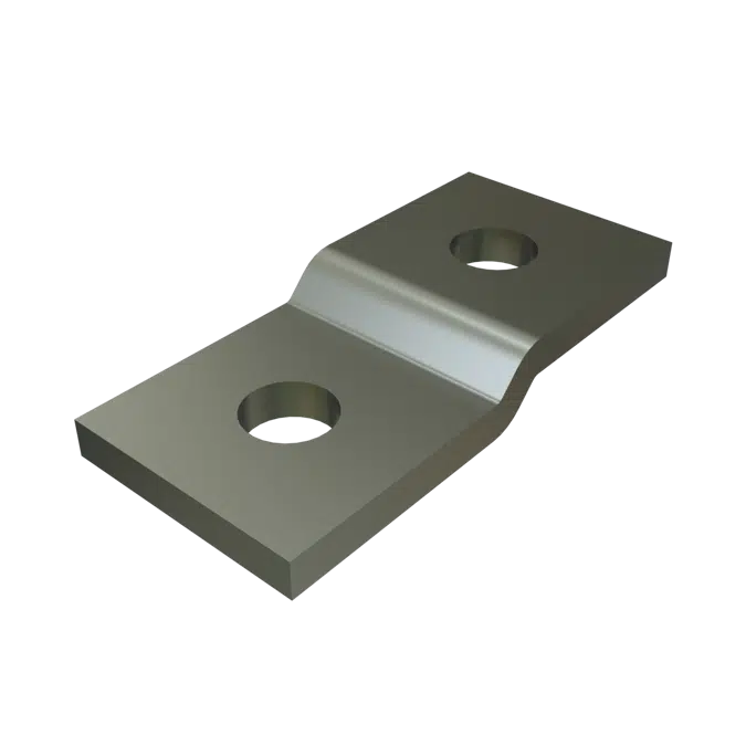 BIM objects - Free download! P1454 - 2 Hole, "Z" Shape Fitting | BIMobject