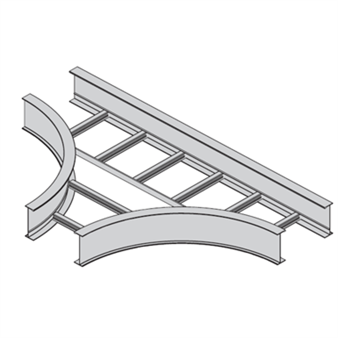 BIM objects - Free download! Cable Tray Fitting I-Beam Horizontal Tee ...