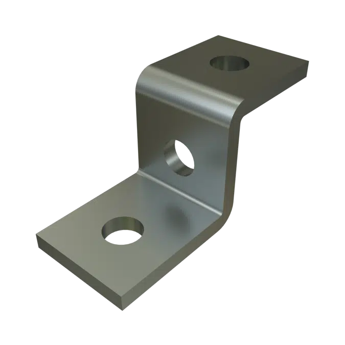 BIM objects - Free download! P1045 - 3 Hole, "Z" Shape Fitting | BIMobject