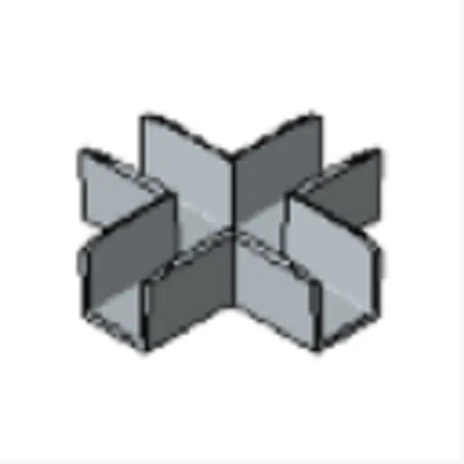 BIM objects - Free download! In-Channel Joiner 'Cross' – Electrical ...