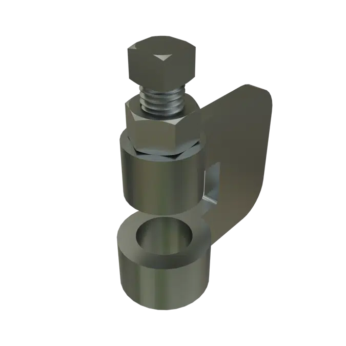 BIM objects - Free download! P2895 - Beam Clamp for 3/8" Rod | BIMobject