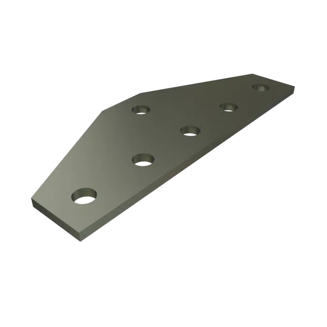 BIM objects - Free download! P1953 6 Hole Flat Plate Fitting | BIMobject