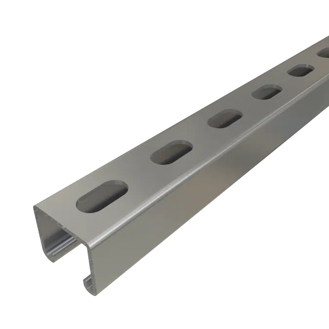 BIM objects - Free download! P3000T - 1-5/8 x 1-3/8 - 12 Gauge Slotted ...