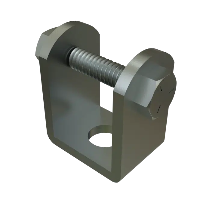 BIM objects - Free download! P2674 - Beam Clamp | BIMobject