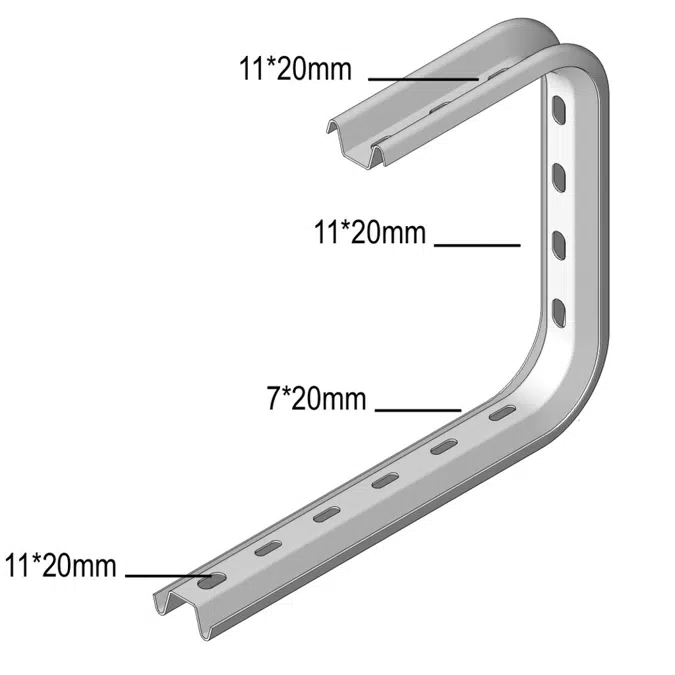 BIM objects - Free download! Open suspension bracket - I6COMEGA290 ...
