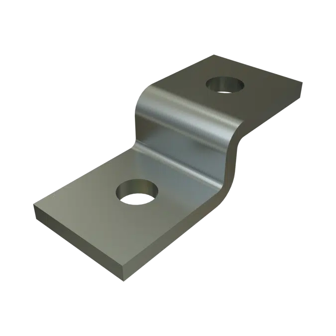 BIM objects - Free download! P3345 - 2 Hole, "Z" Shape Fitting | BIMobject
