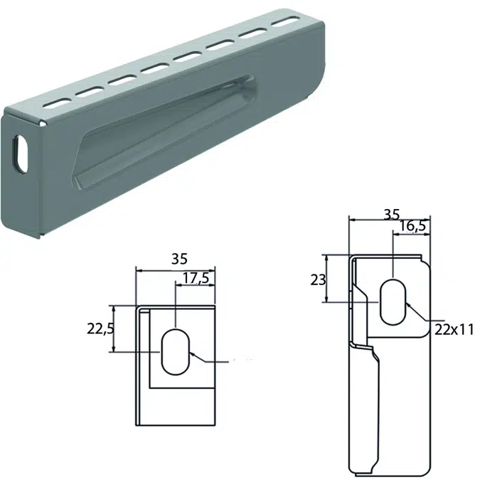 BIM objects - Free download! Universal support bracket - WSUN | BIMobject