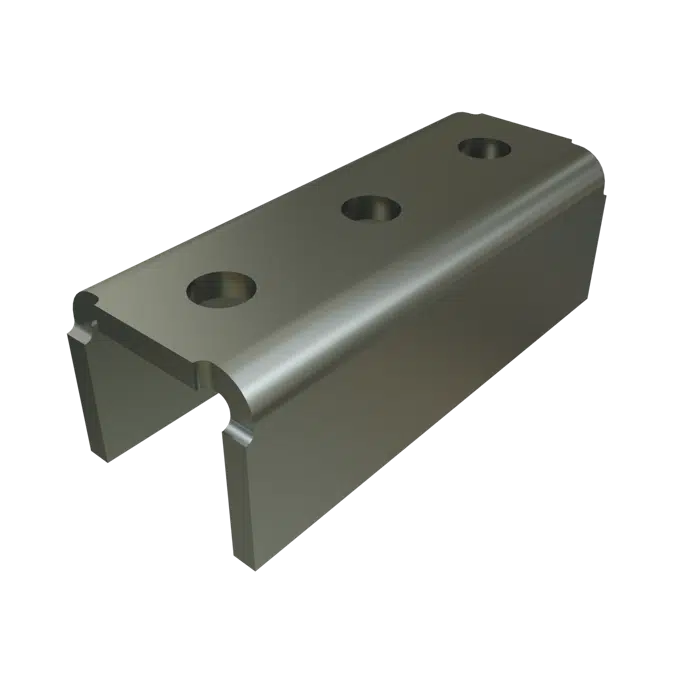 BIM objects - Free download! P1376A - 3 Hole, "U" Shape Fitting | BIMobject