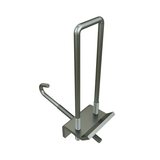 BIM objects - Free download! P2867B - Beam Clamp for 4" - 18" Wide ...
