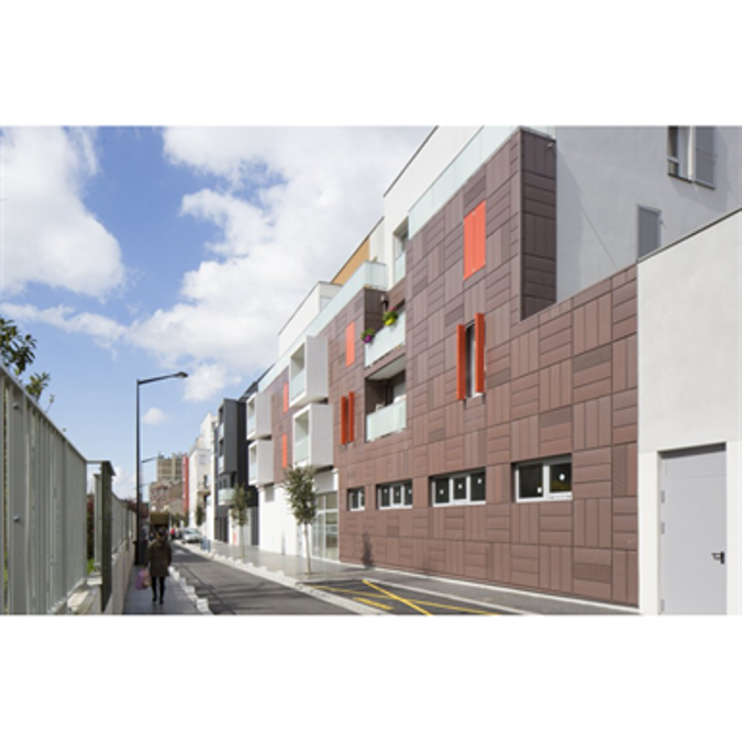 BIM objects - Free download! ZINC cladding - VMZINC Interlocking panel ...