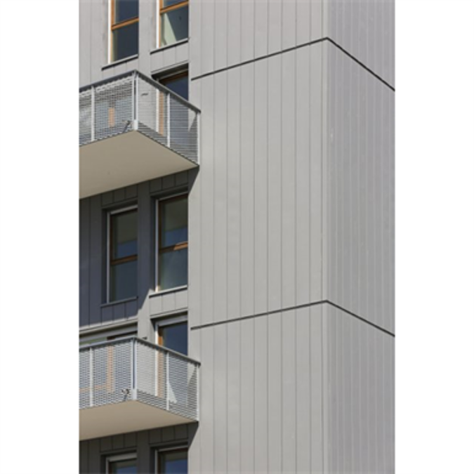 BIM objects - Free download! ZINC cladding - VMZINC Interlocking panel ...