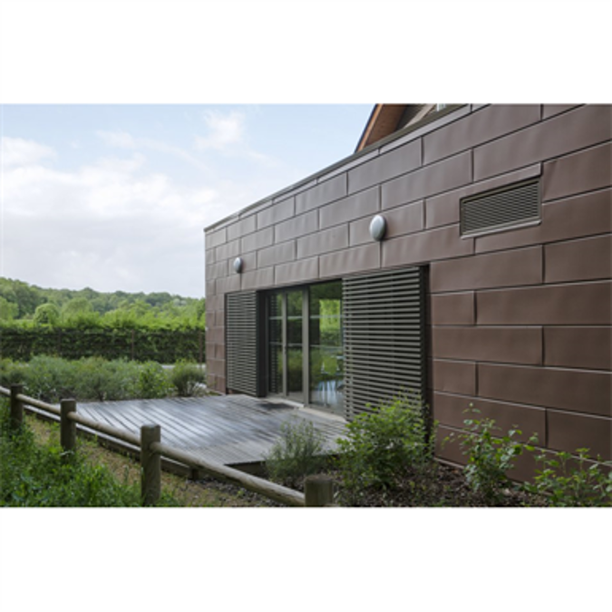 BIM objects - Free download! ZINC cladding - VMZINC Flat lock | BIMobject