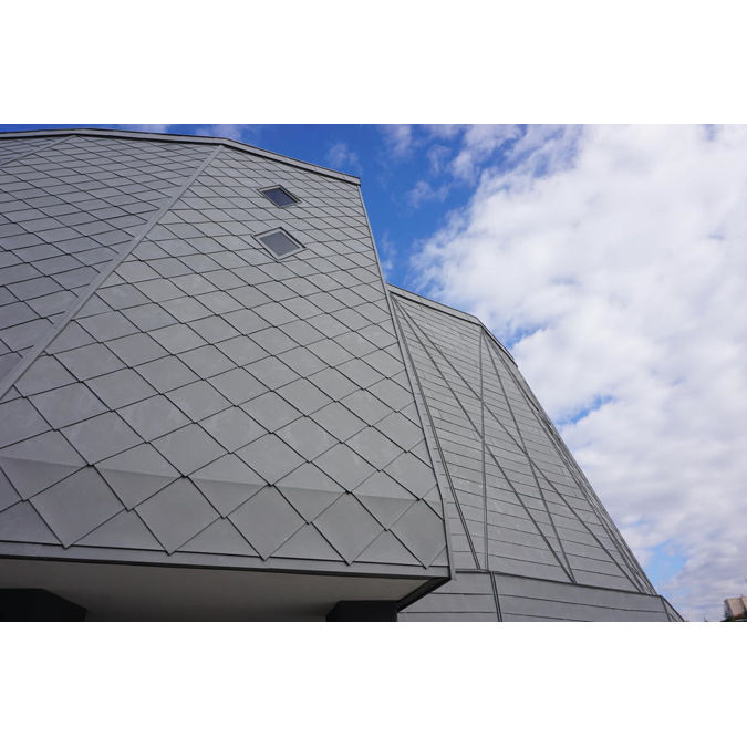 BIM objects - Free download! VMZINC-Square Shingle-400x400-Non aligned ...