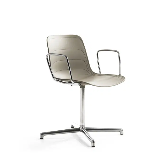 BIM object - ดาวน์โหลดฟรี! Grade Armchair Swivel base 4 legs | BIMobject