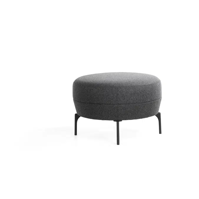 BIM objects - Free download! Addit Ottoman Small | BIMobject