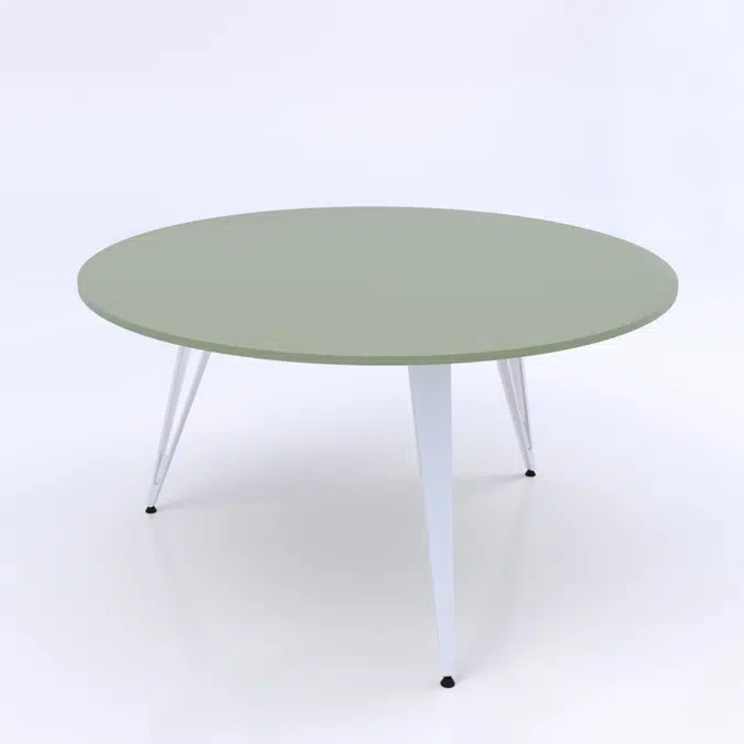 BIM objects - Free download! Attach Table H90 D170 3 legs | BIMobject