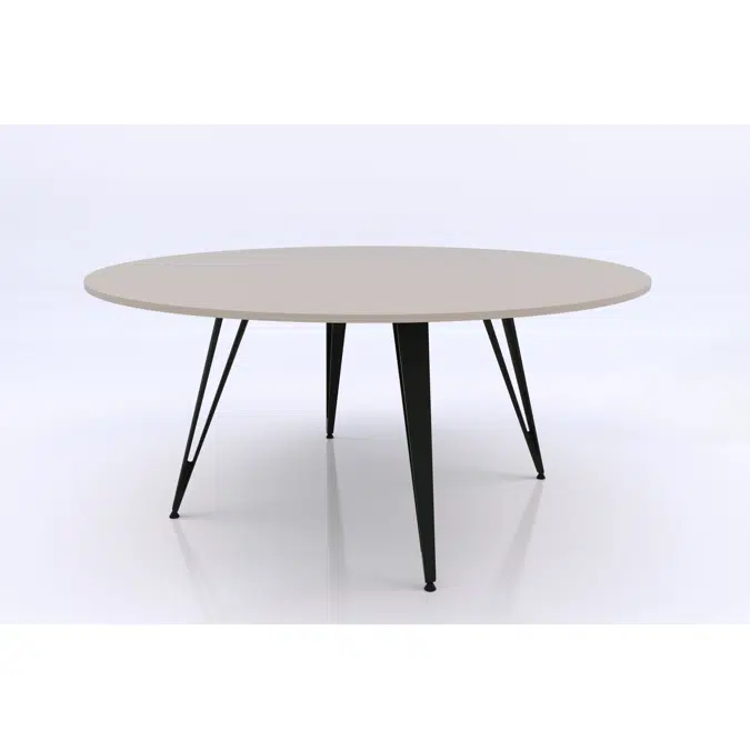 BIM objects - Free download! Attach Table H90 D200 4 legs | BIMobject