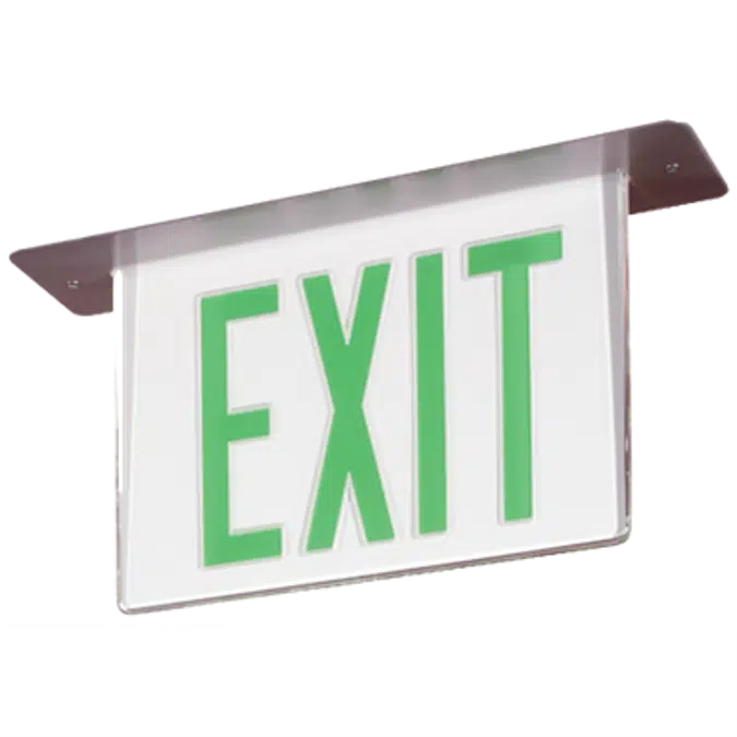 BIM objects - Free download! 45V Series Edge-Lit Exit | BIMobject