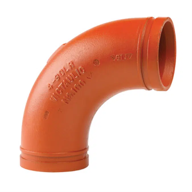 BIM objects - Free download! Vic 90 Deg. Lr Elbow #100-5D | BIMobject