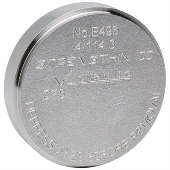 BIM objects - Free download! Victaulic Strengthin 100 Vic E496 Cap ...