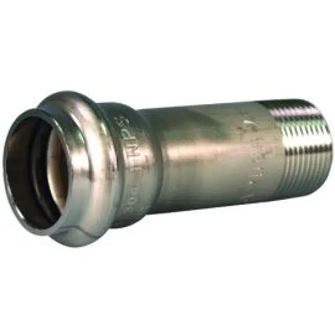 BIM objects - Free download! Vic-Press® Male Threaded Adapter for Type ...