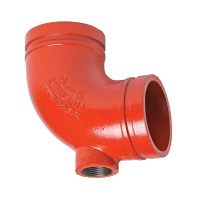BIM objects - Free download! No. R-10G Reducing Base Support Elbow, 6 ...