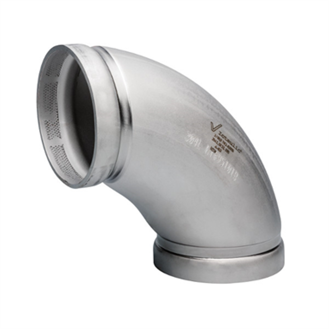 BIM objects - Free download! Victaulic No. W410 90 Degree Long Radius ...