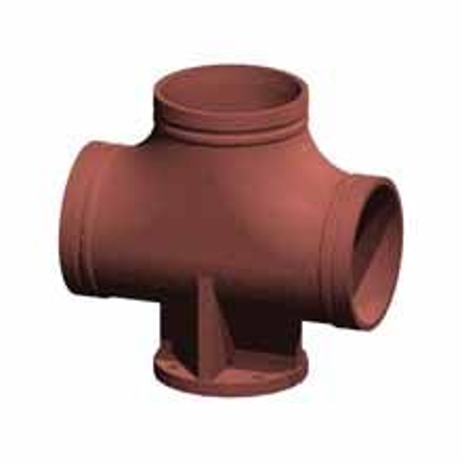 Objetos BIM - ¡Descarga gratis! No. 20-CB AWWA Base Tee | BIMobject