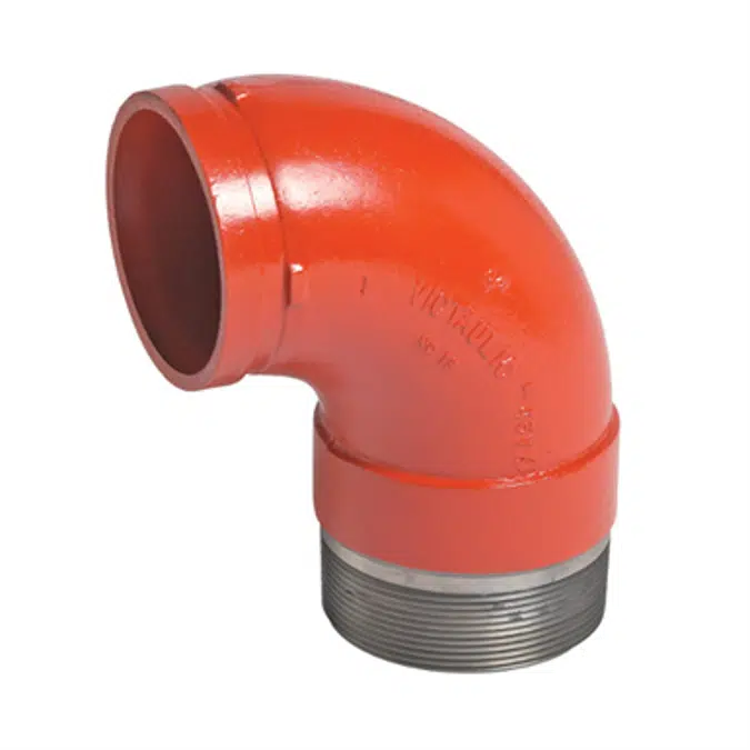 BIM objects - Free download! Vic 90 Deg. Elbow #18 Vg X Te | BIMobject