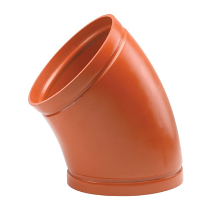 BIM objects - Free download! Vic 45 Deg. Lr Elbow #W110-Lt Ags | BIMobject