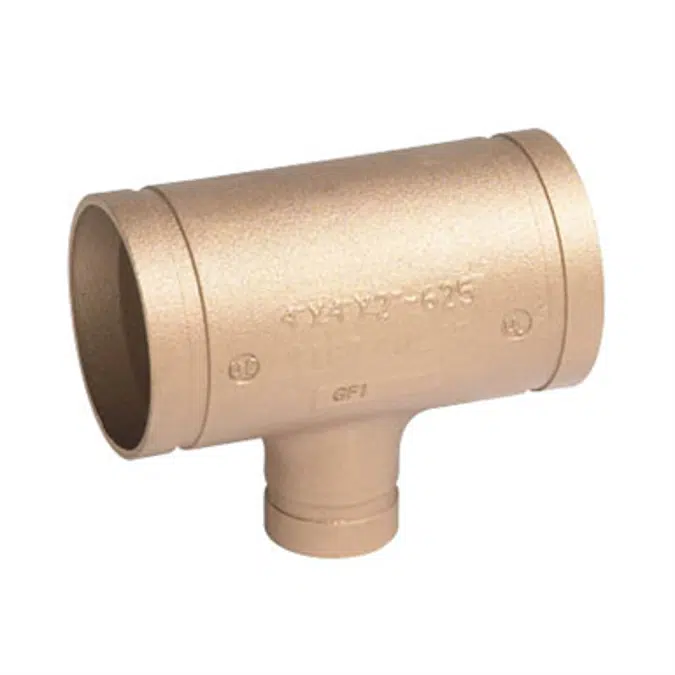 BIM objects - Free download! No. 625 Reducing Tee, 2-1/2" x 2-1/2" x 2 ...