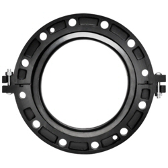 BIM objects - Free download! Style W741 AGS Vic-Flange Adapter, 14" to ...