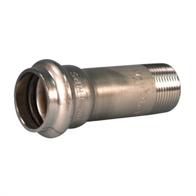 BIM objects - Free download! Vic Male Threaded Adapter Style P576 (P X ...